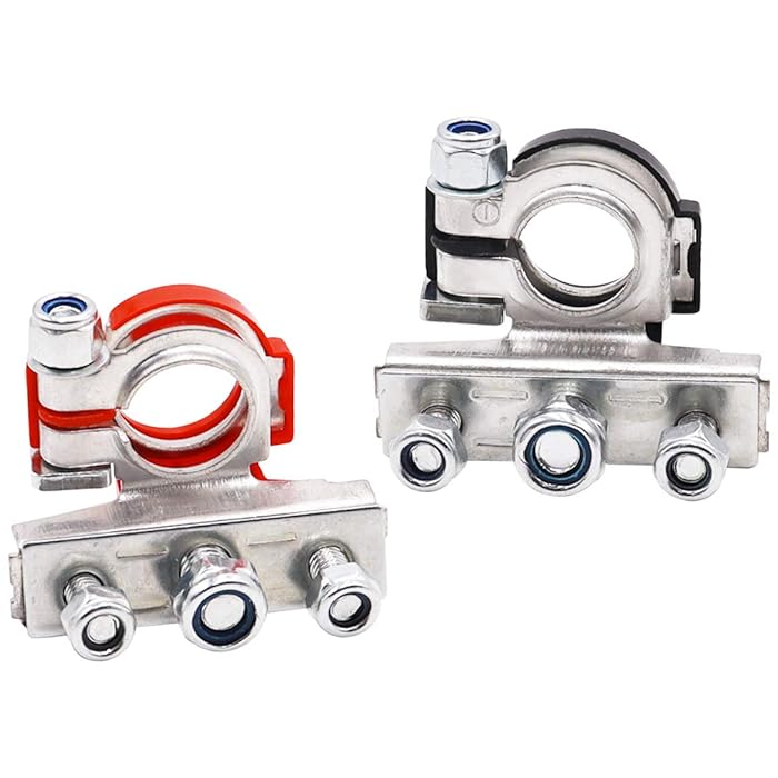 Buy Tnisesm 1 Pair Heavy duty 3 Way Battery Terminal Connector, Top ...