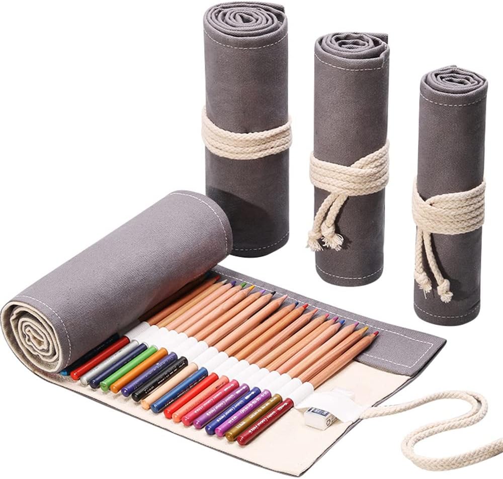 Amazon.com: DIYOMR 24/36/72 Slots Pencil Wrap Pencil Rolls, Artist ...