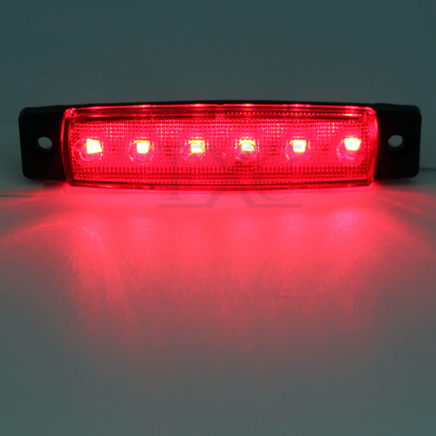 Snapklik.com : 10x 6 LED Red Clearence Truck Bus Trailer Side Marker ...