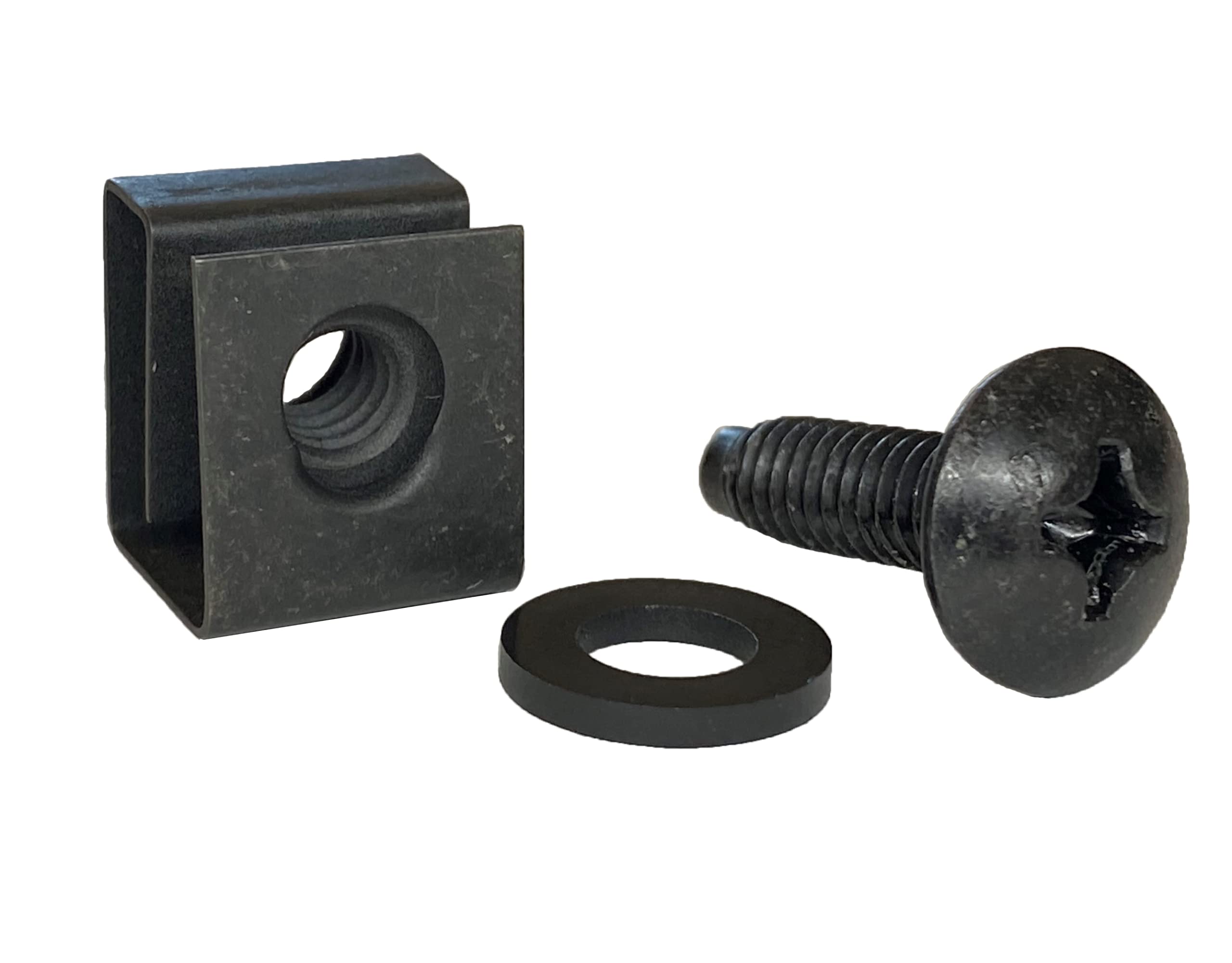 Amazon.com: 10-32 Slide-on Cage Nuts, Screws w/Washers - 2 Pack USA ...