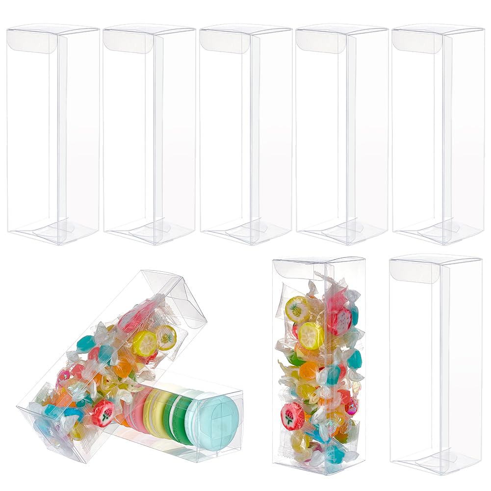 Amazon.com: BENECREAT 20 Pcs 2x2x6.3 Inch Rectangle PVC Plastic Box ...