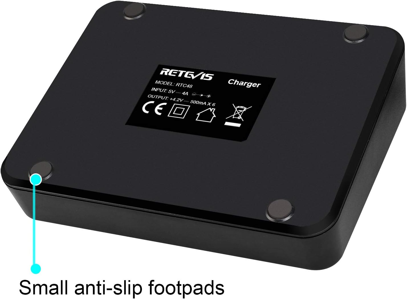 Retevis Cargador Walkie Talkie RT48, cargador multiunidad de seis vías ...