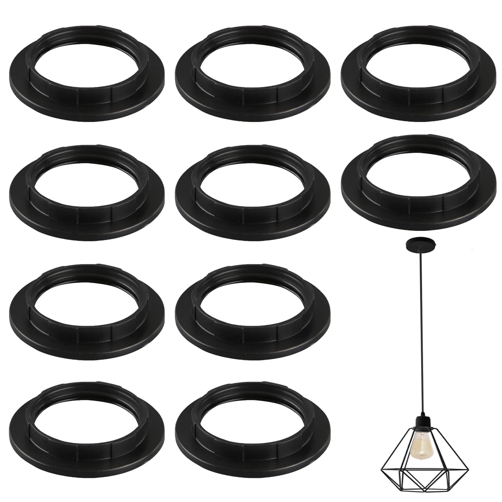 10pcs Lamp Shade Adapter Ring, Lampshade Ring, Lampshade Reducer Ring ...