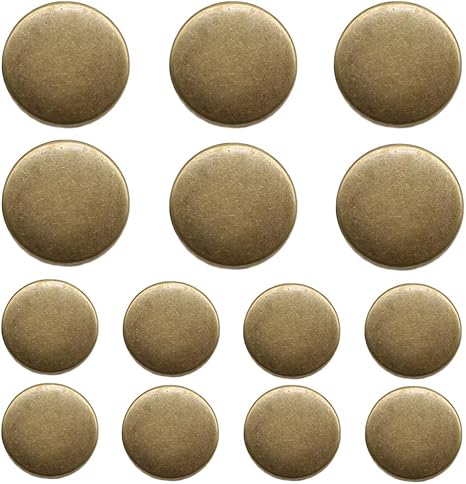 Amazon.com: YaHoGa 17 Pieces Antique Brass Metal Buttons 20mm 15mm ...