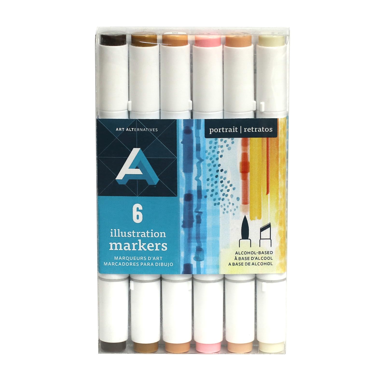Amazon.com: Art Alternatives Illustration Marker, 6-Marker Set ...