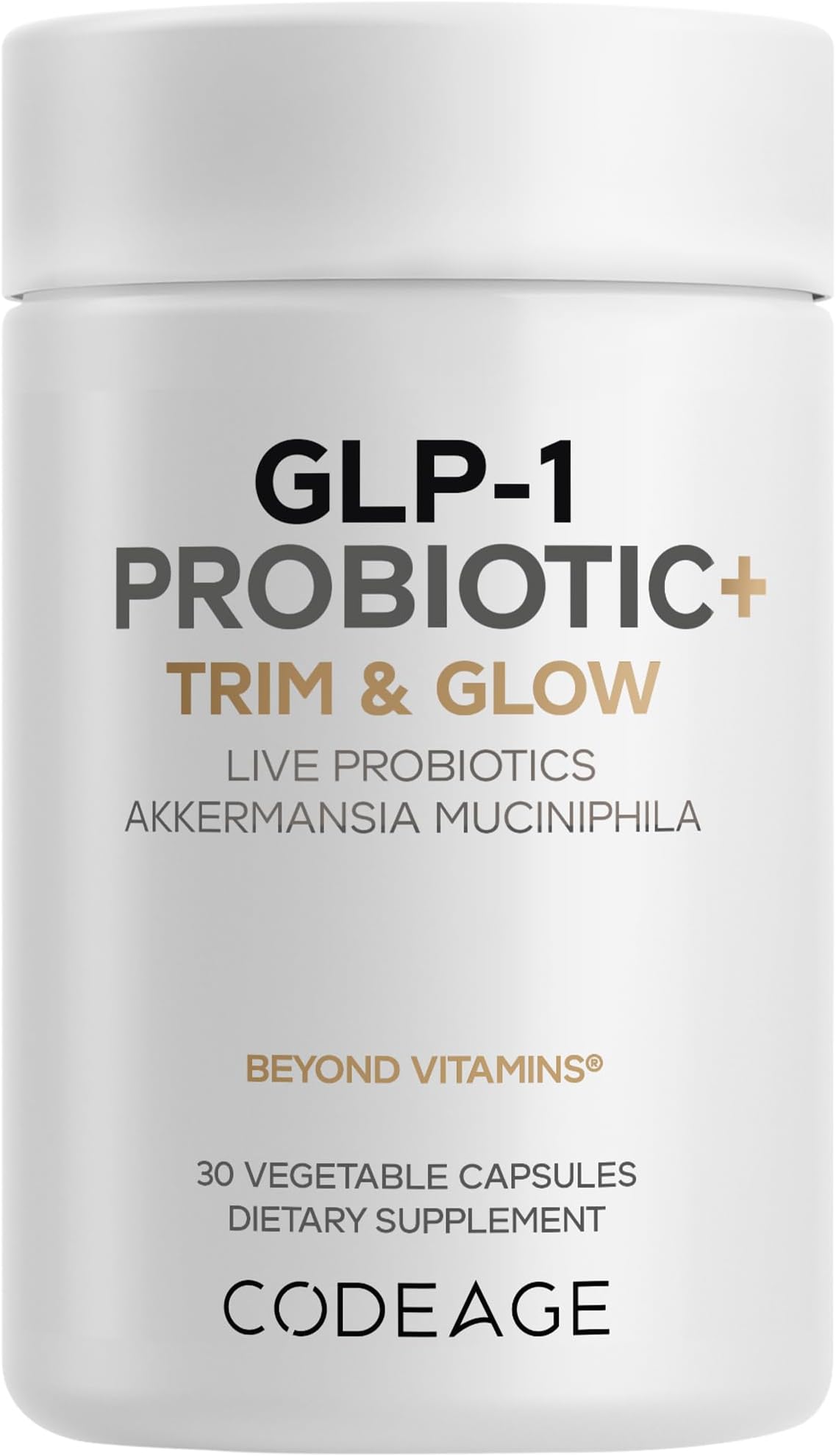 Amazon.com: Codeage GLP-1 Probiotic+ - Live Probiotics Akkermansia, Clostridium, Bifidobacterium ...