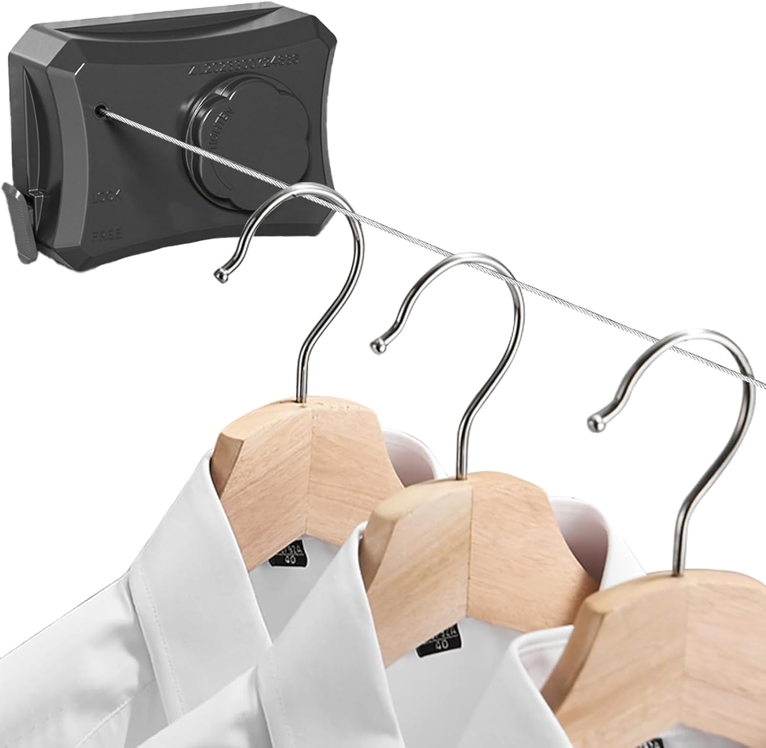 Newkivi Retractable Clothesline Indoor/Outdoor, Adjustable Heavy Duty ...