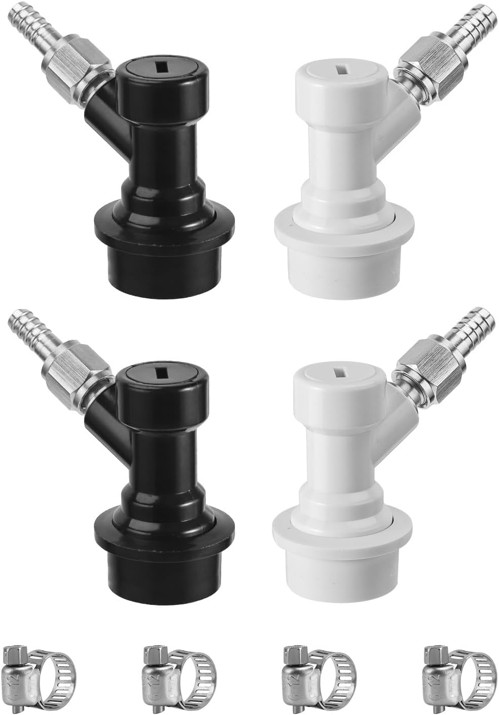Amazon.com: Dbgogo 2 Pairs Corny Keg Ball Lock Quick Disconnect Set ...