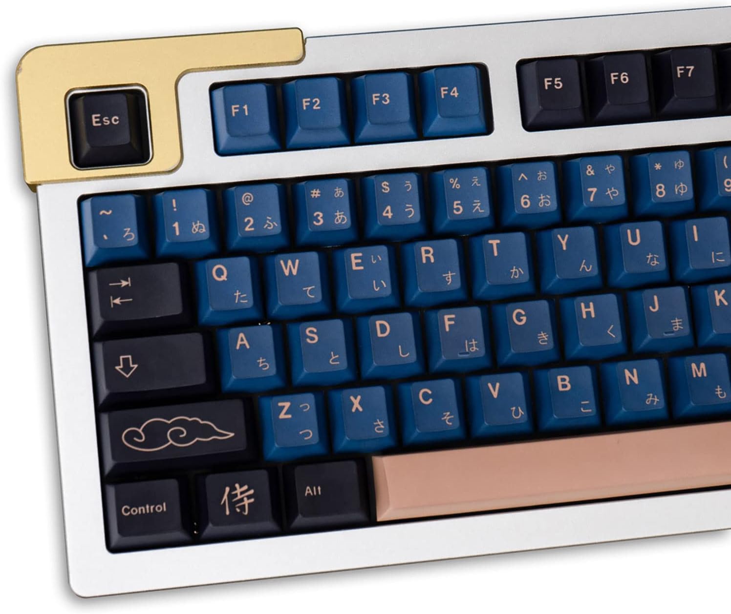Amazon.com: Blue Samurai Keycaps 129 Keys Cherry Profile Dye Sub PBT ...