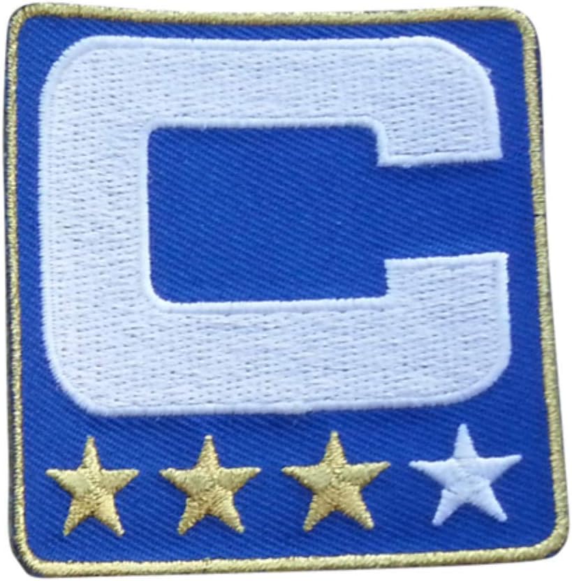 Amazon.com: Royal Blue w/ 3 Gold Star Captain C Patch Iron On for ...