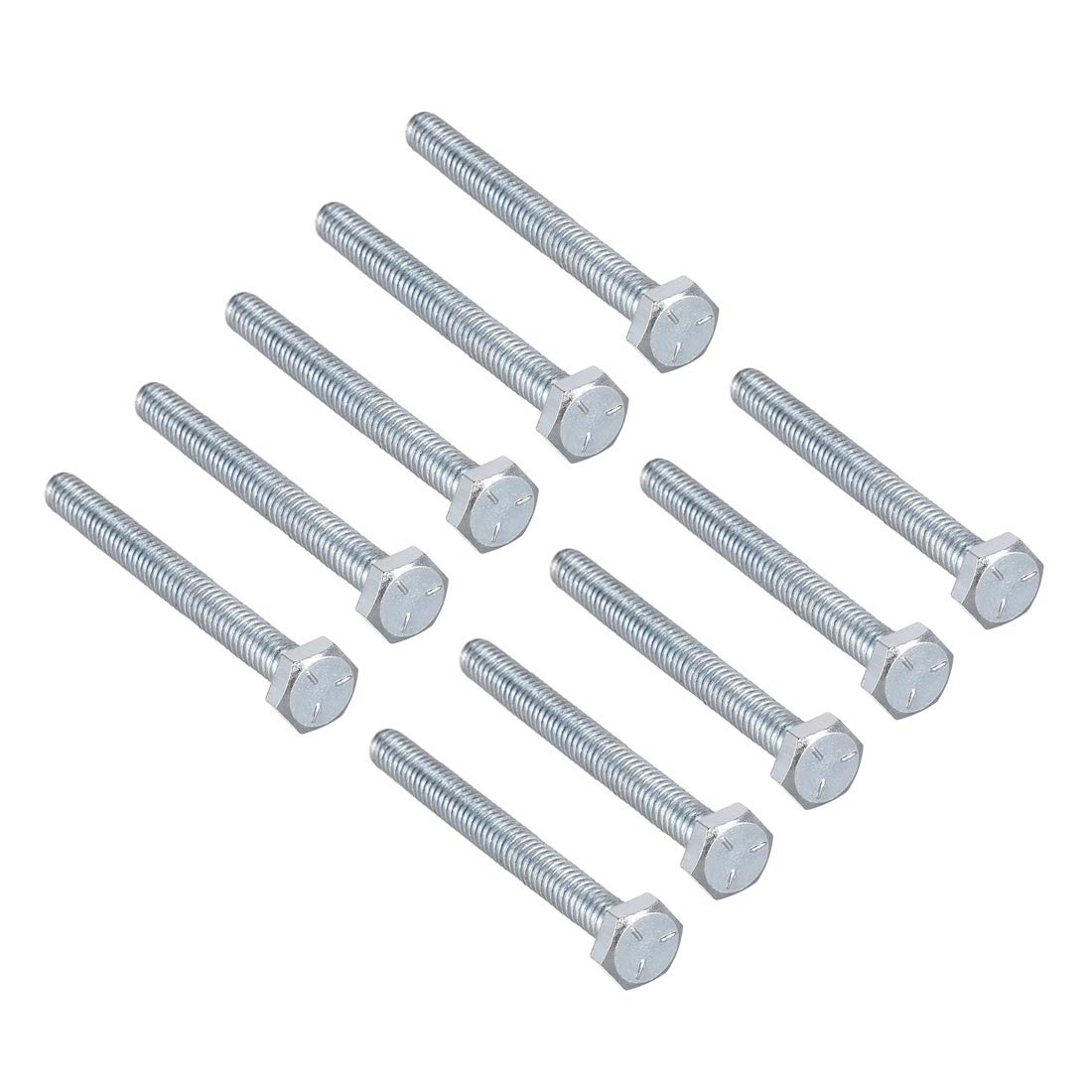 sourcing map Hex Head Screw Bolts Carbon Steel 1/4"-20x2-1/2" Fastener ...