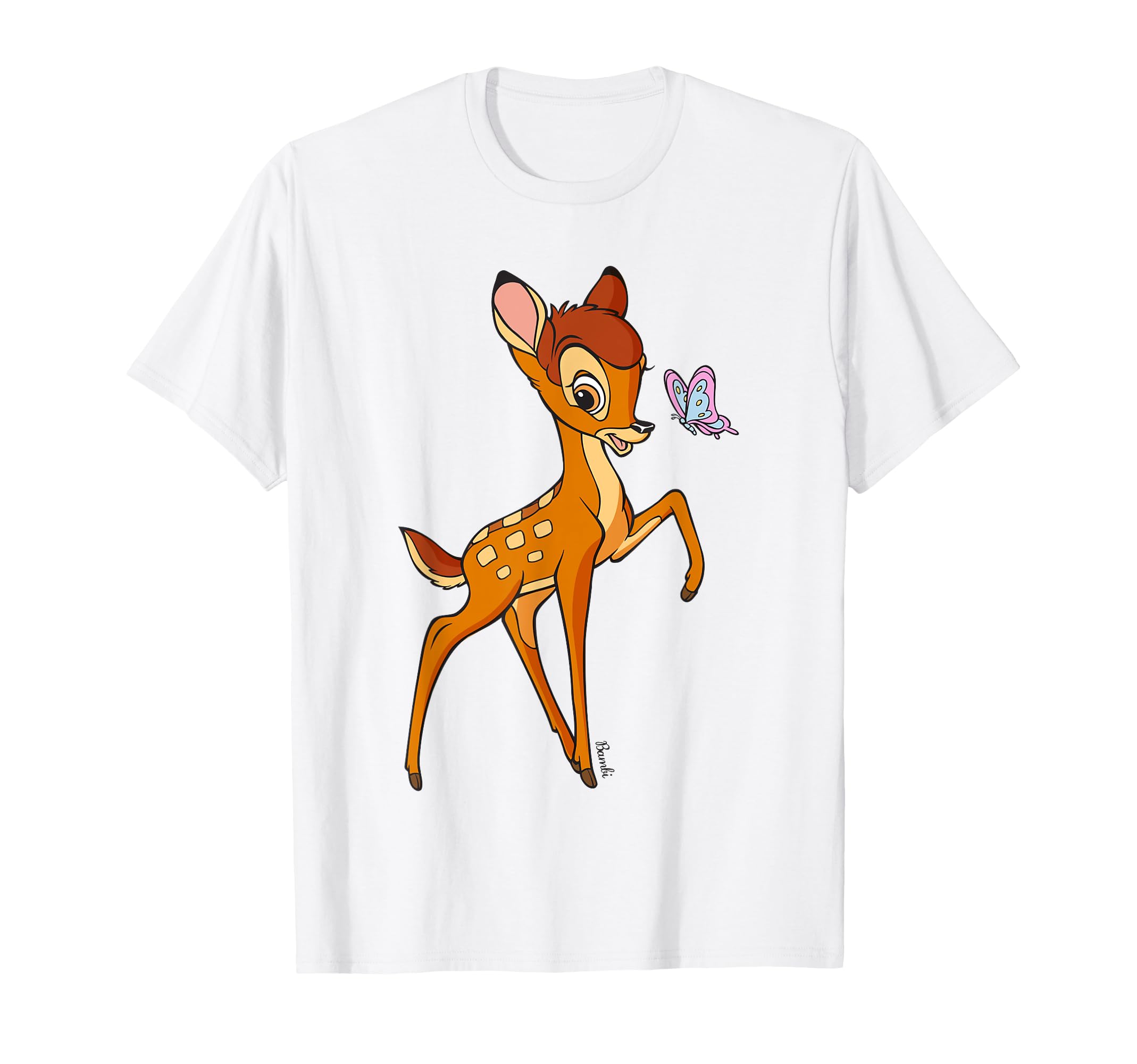 Amazon.com: Disney Bambi Young Bambi Classic Cute Happy Pose Logo T ...