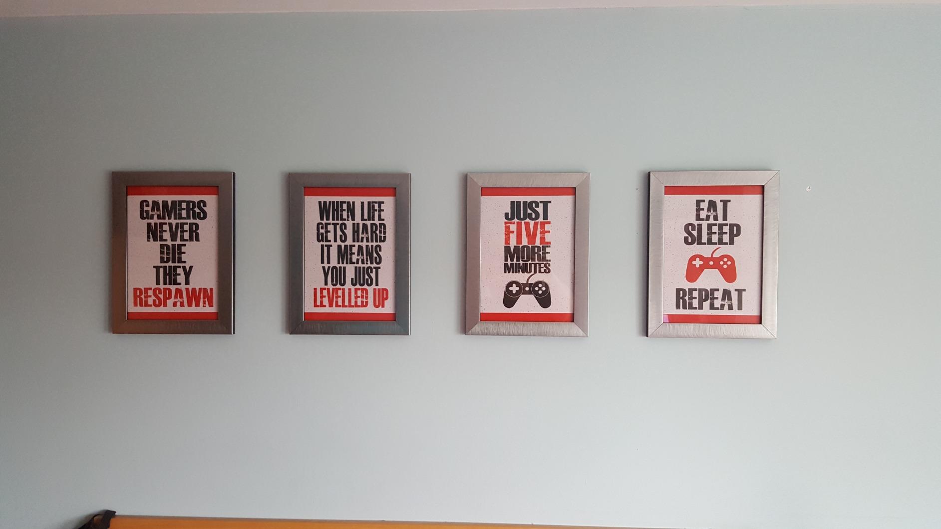 KAIRNE Funny Game Art Print Inspirational Words Quote Poster Game ...