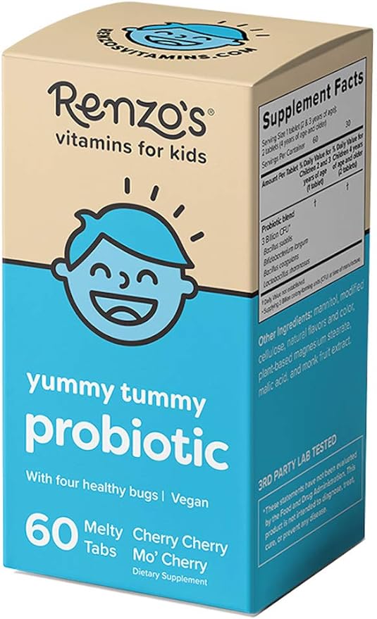 Amazon.com: Renzo's Probiotics for Kids - Daily Kids Probiotic for ...