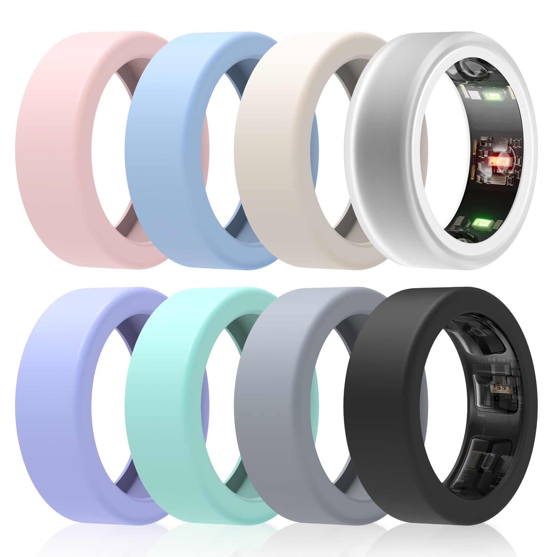 Amazon.com: SZJCLTD 8 Pack Ring Cover for Oura Ring/Galaxy Ring, Anti ...