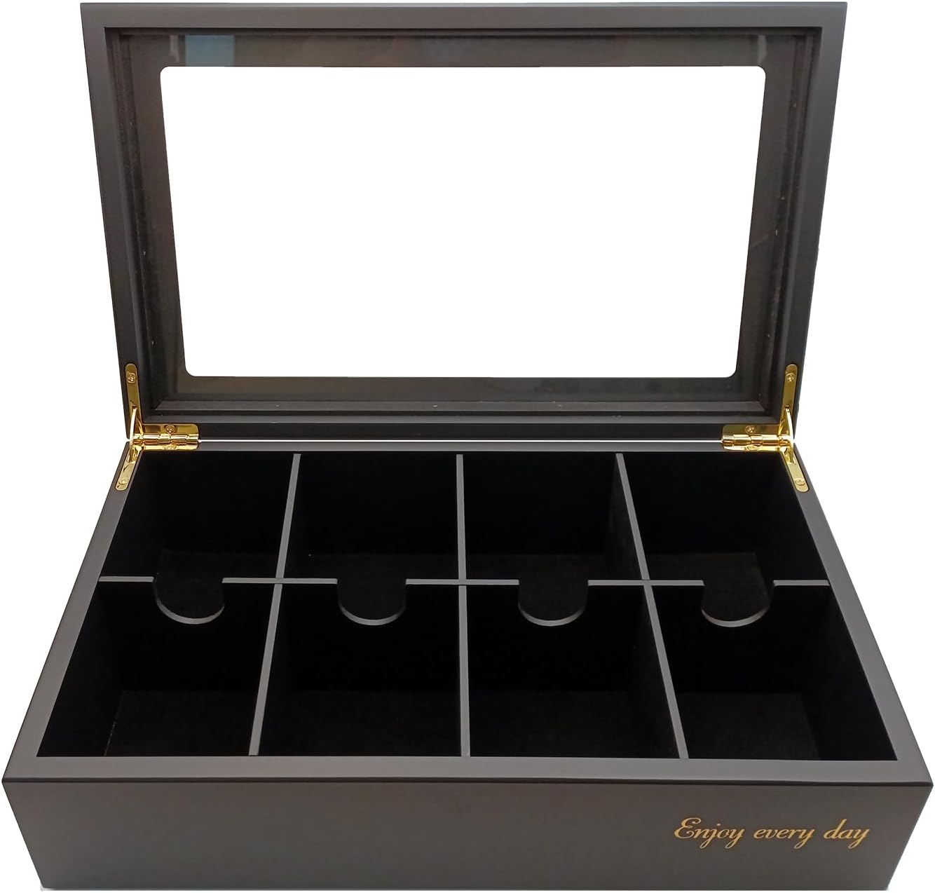 Amazon.com: CHEZ MONETT Tea Chest 12 Compartments Tea Bag Large Storage ...