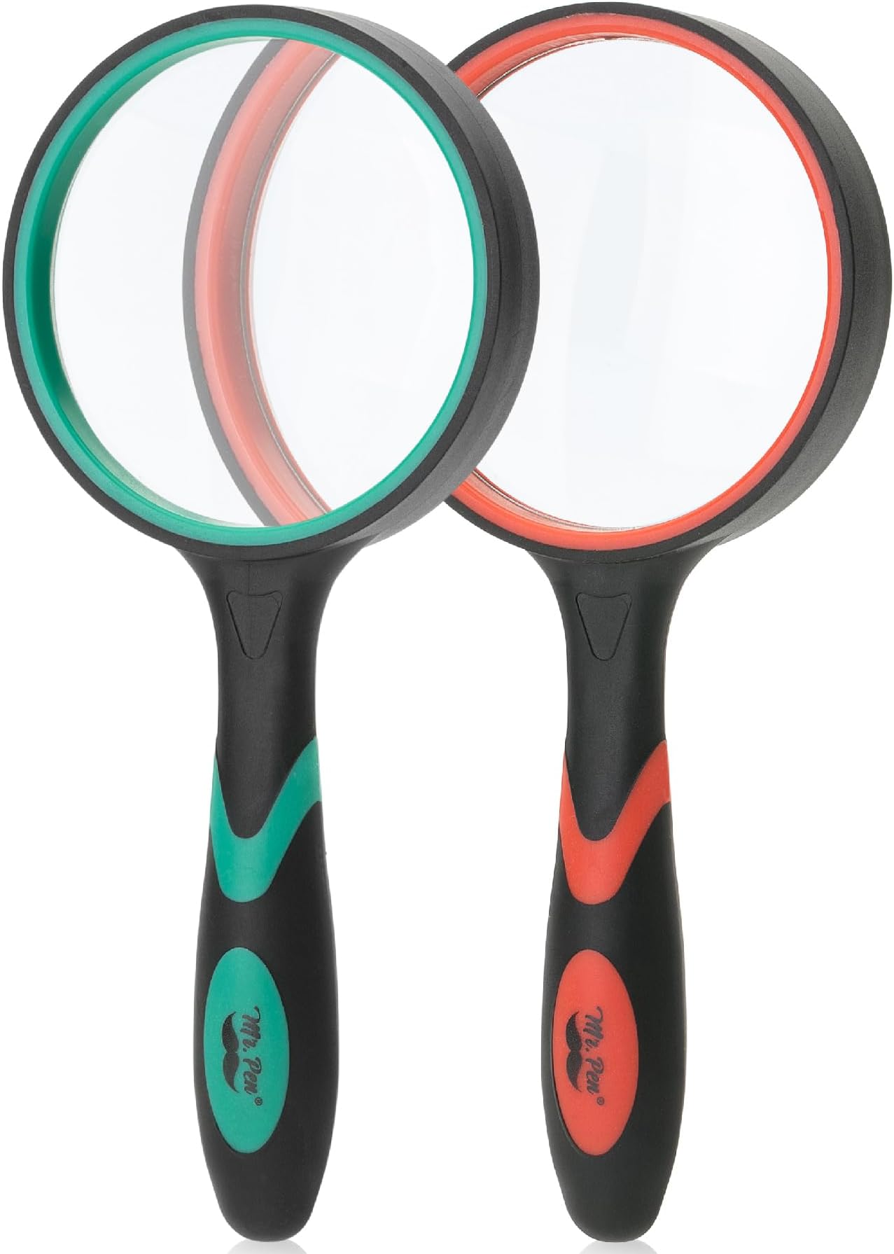 Amazon.com: Leffis 3 Pack Magnifying Glass, 10X Non-Slip Handheld ...