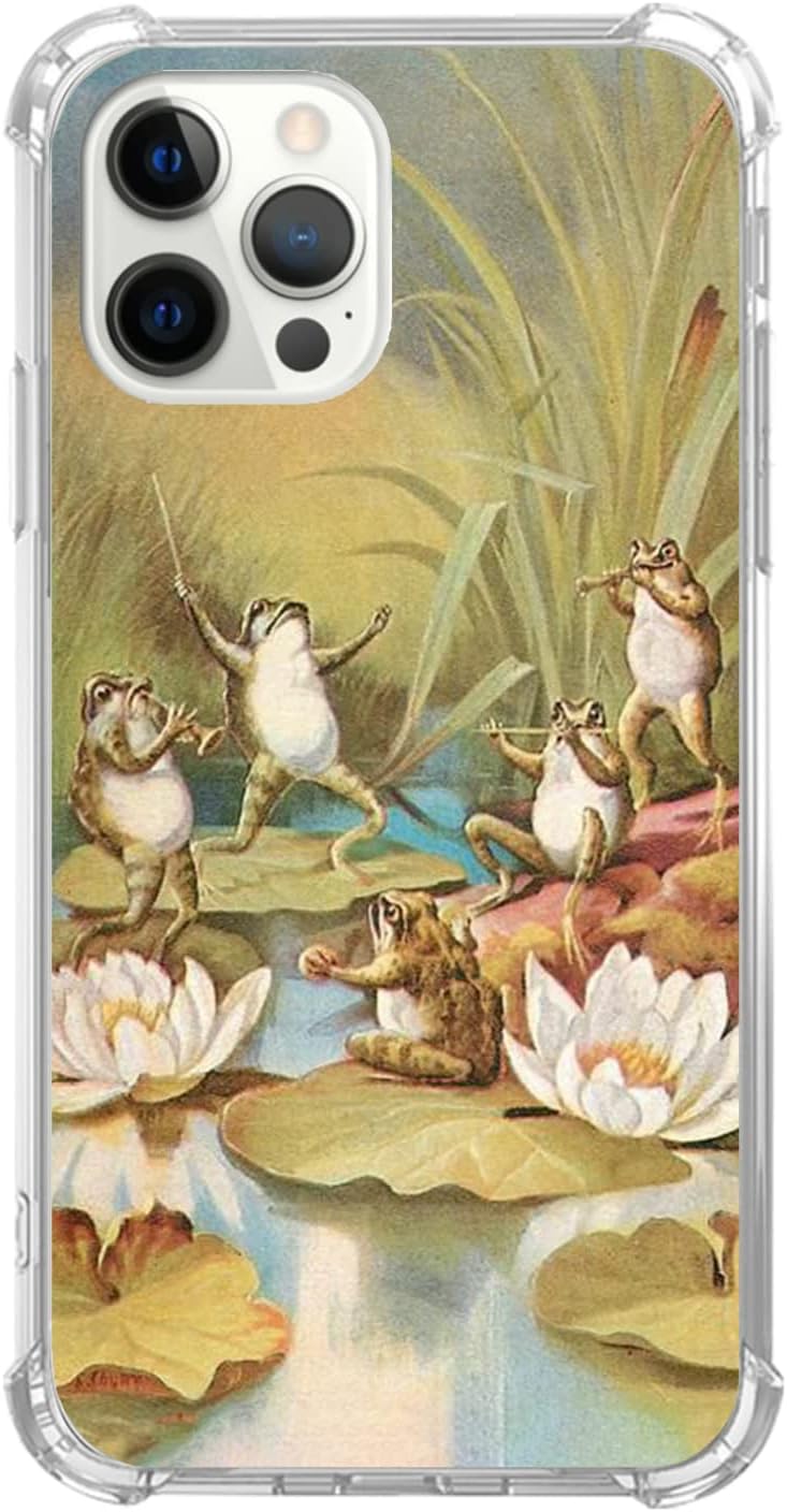 Amazon.com: Hippie Singing Frogs Lotus Case Compatible with iPhone 12 ...