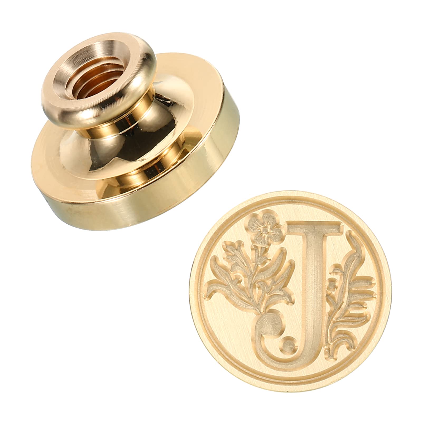 PATIKIL Alphabet J Wax Seal Stamp, Initial Letter Sealing Wax Stamp ...