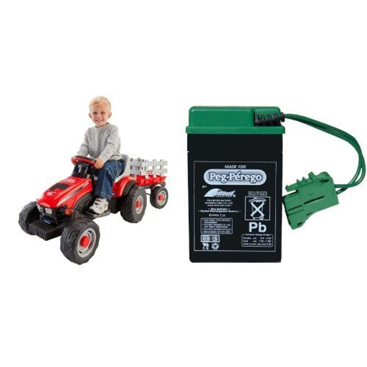 Peg Perego Case Ih Little Tractor And Trailer With 6 | Desertcart Angola