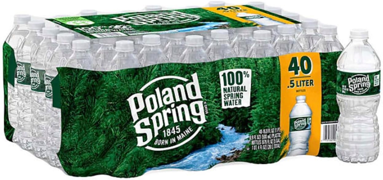 Heavy Duty Dryer Poland Spring Natural Spring Water - 40 Count Half ...