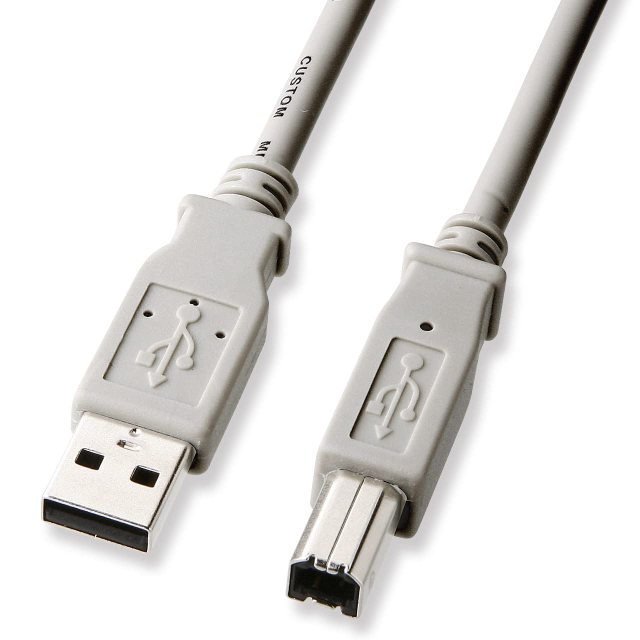 Amazon | USBケーブル 3m ライトグレー USB2.0対応 500-USB003 | サンワダイレクト | USBケーブル 通販