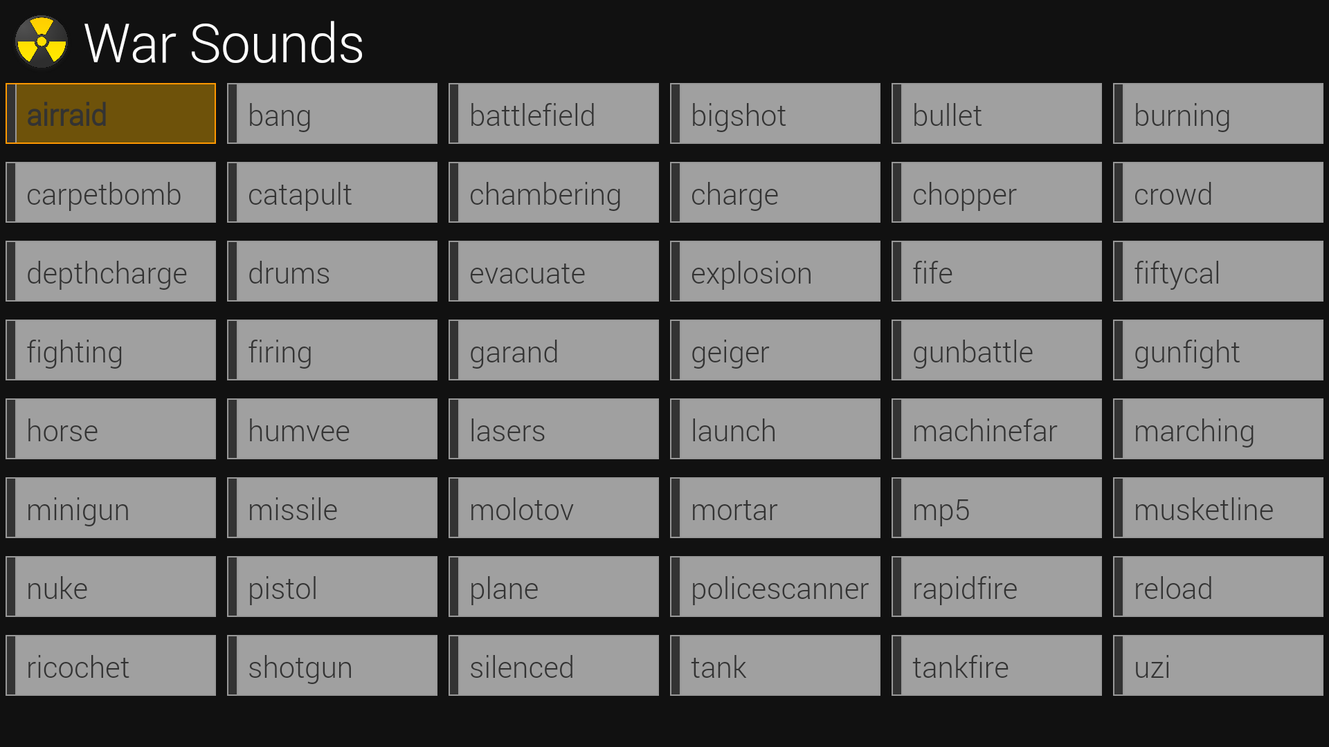 War Sounds - App on Amazon Appstore