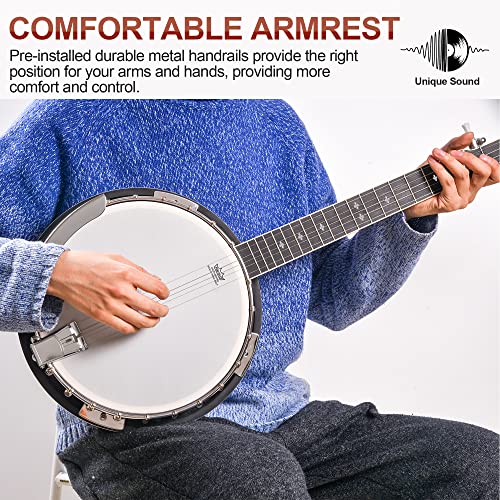 Snapklik.com : Mulucky 5 String Banjo - Full Size