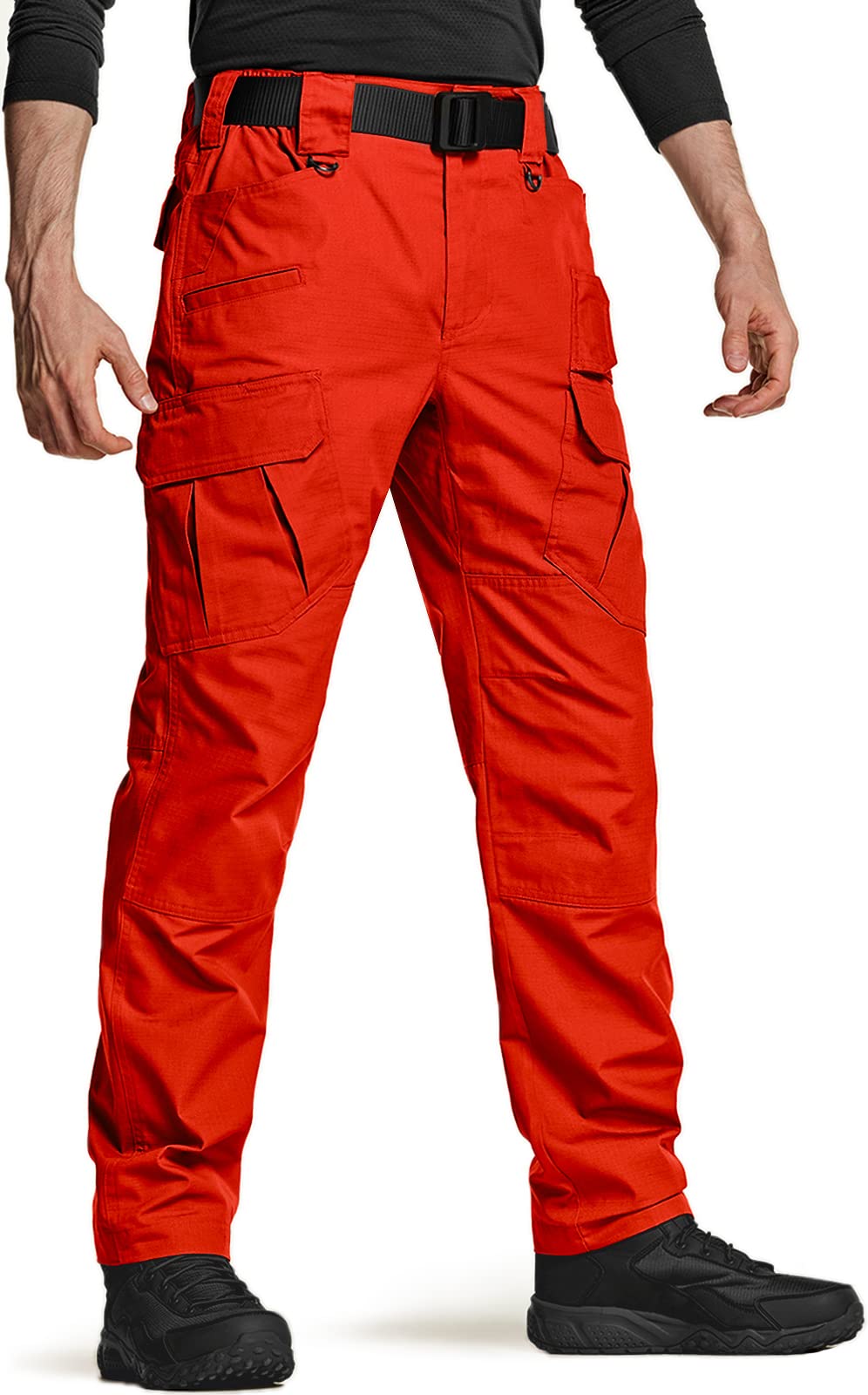 Snapklik.com : Mens Tactical Pants, Water Resistant Ripstop Cargo Pants ...