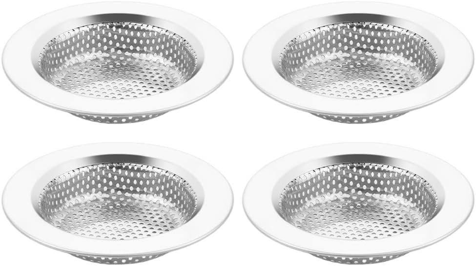 (4PCS) haodex Kitchen Double-Layer Sink Strainer Stainless Steel,Outer ...