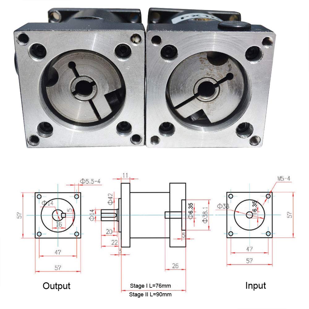 Snapklik.com : Planetary Gearbox Nema 23 Ratio 10:1 Gear Head Speed ...