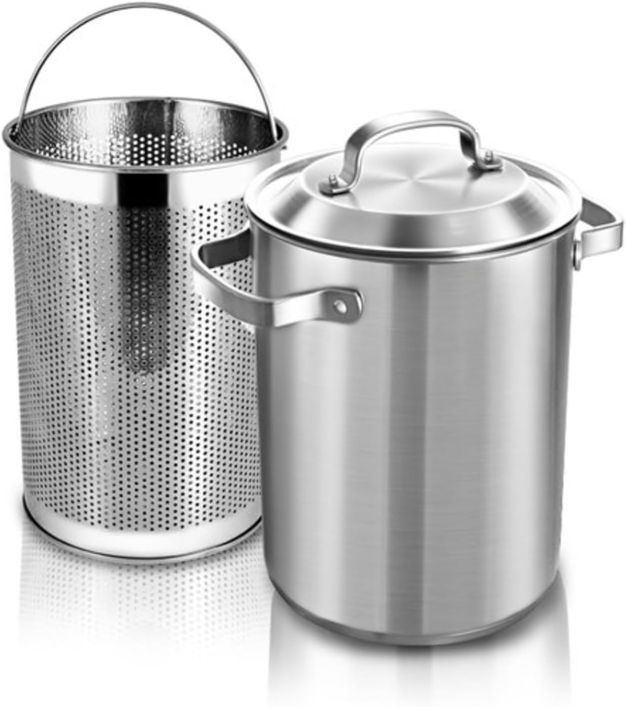 Amazon.com: 3 pcs Asparagus Pot Stainless Steel Steamer Cooker with ...
