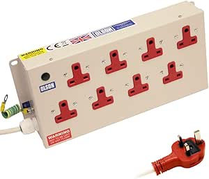 Olson Electronics PDU Hospital Grade 8 Way 13A Unswitched Non-Standard ...