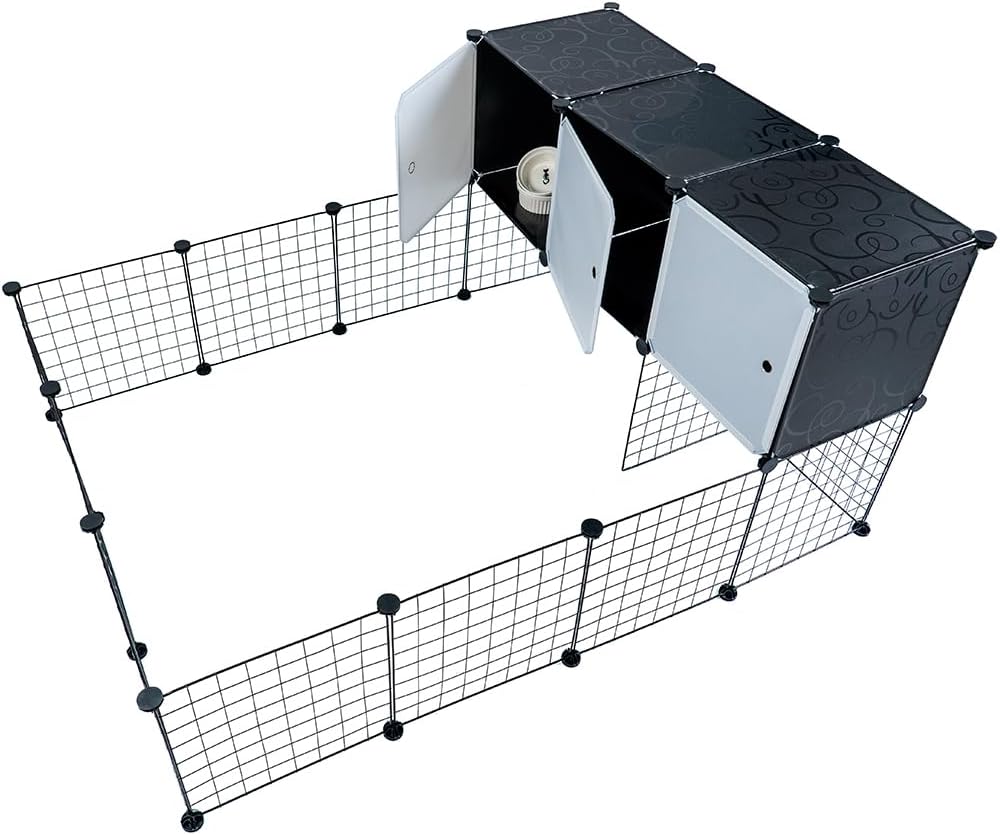 CStern Metal Outdoor Enclosure, Puppy Fence, Small Animal Run with ...