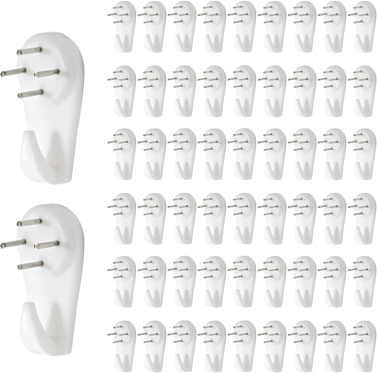 Crapyt 50 PCS Concrete Wall Hooks Invisible Hardware Hanging Hooks for ...