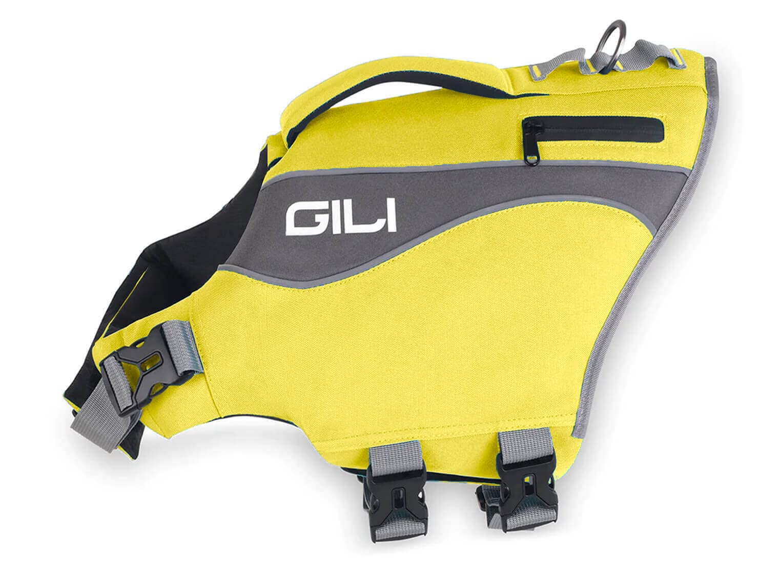 Snapklik.com : GILI Yellow Dog Life Jacket Flotation Device