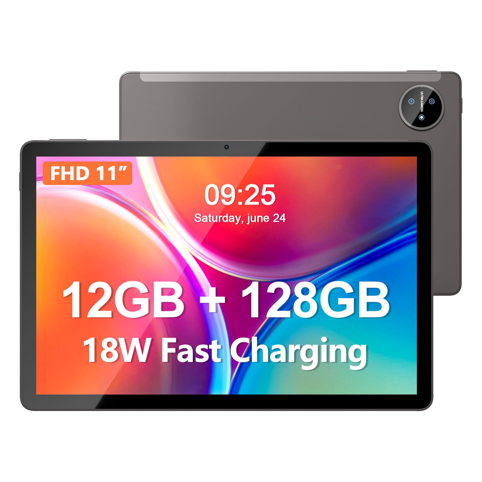 PRITOM 11 inch Android 13, 4G Phone Tablet, 12GB(6+6GB Expand),128 GB ...