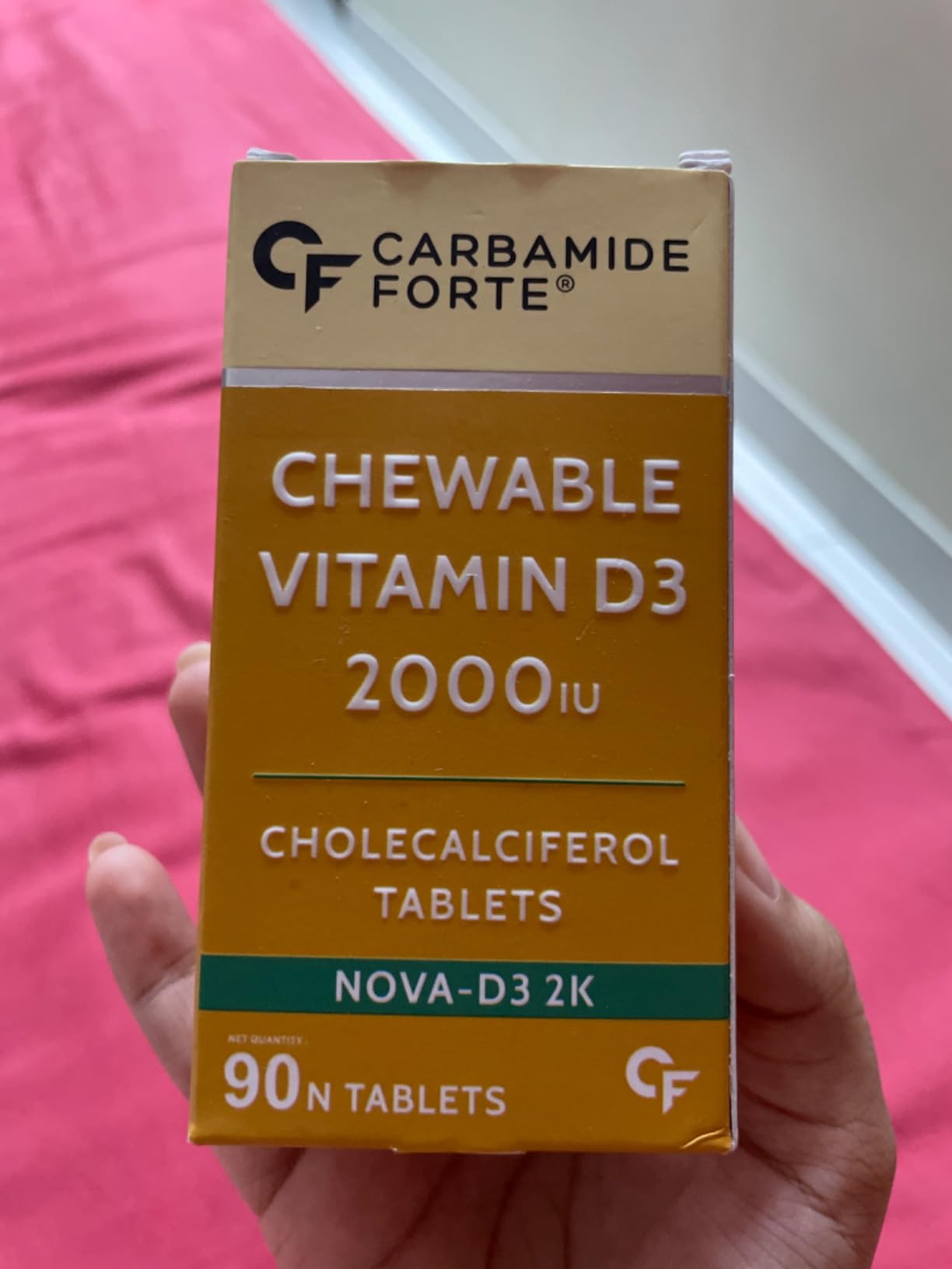 Carbamide Forte Chewable Vitamin D3 2000 IU - Cholecalciferol Vitamin D ...