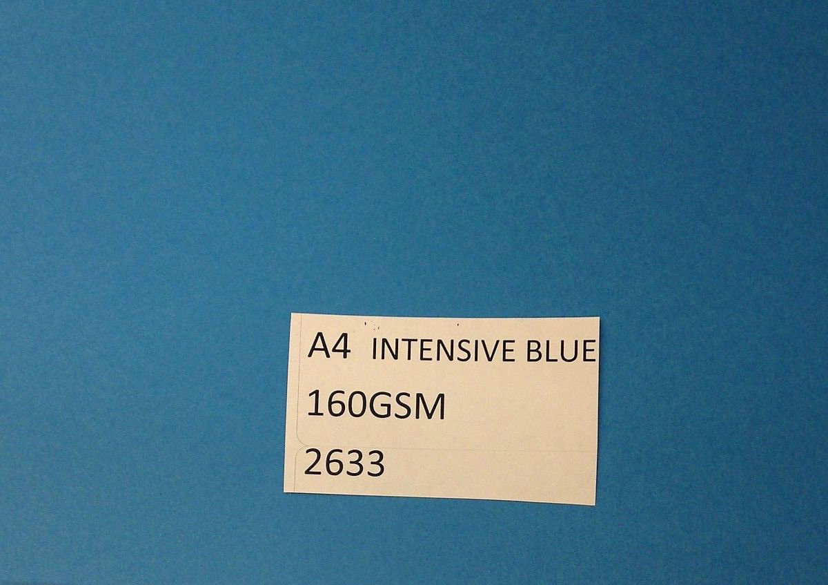 Intensive Blue Card A4 160GSM 50 Sheets Coloured Card/Craft Card ...