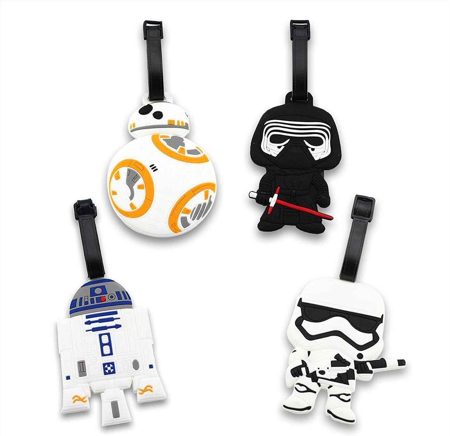 Amazon.com: 8 Pack Silicone Luggage Tags for Suitcases - Suitcase Tags ...