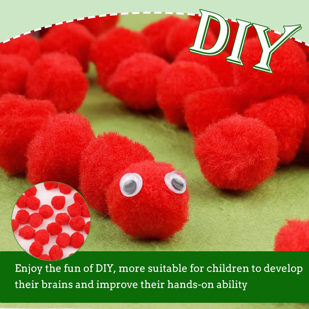 Snapklik.com : 150 Pcs Pom Poms For Craft, 1 Inch Pom Pom Balls Poms ...