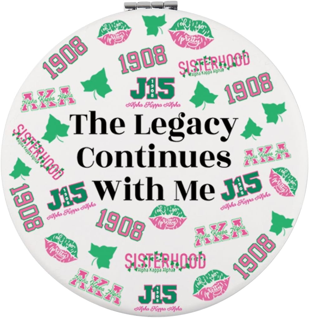 Amazon.com - WUSUANED Pink Green Sorority Makeup Mirror The Legacy ...