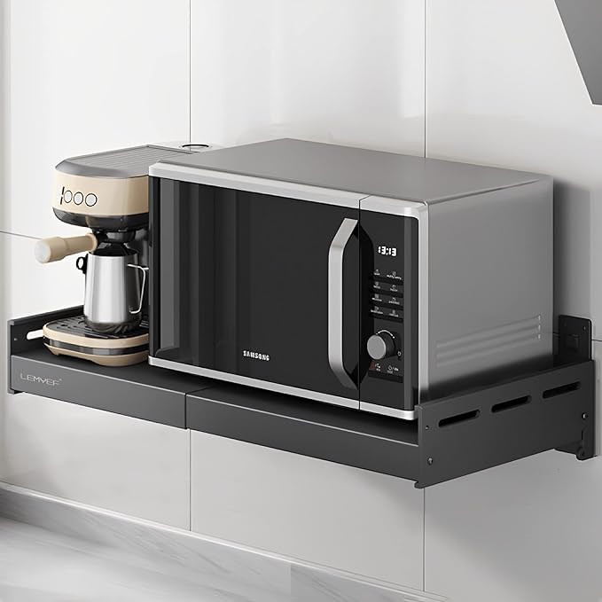 Amazon.com: LEMYEF Stainless Steel Adjustable Wall Shelf or Household ...