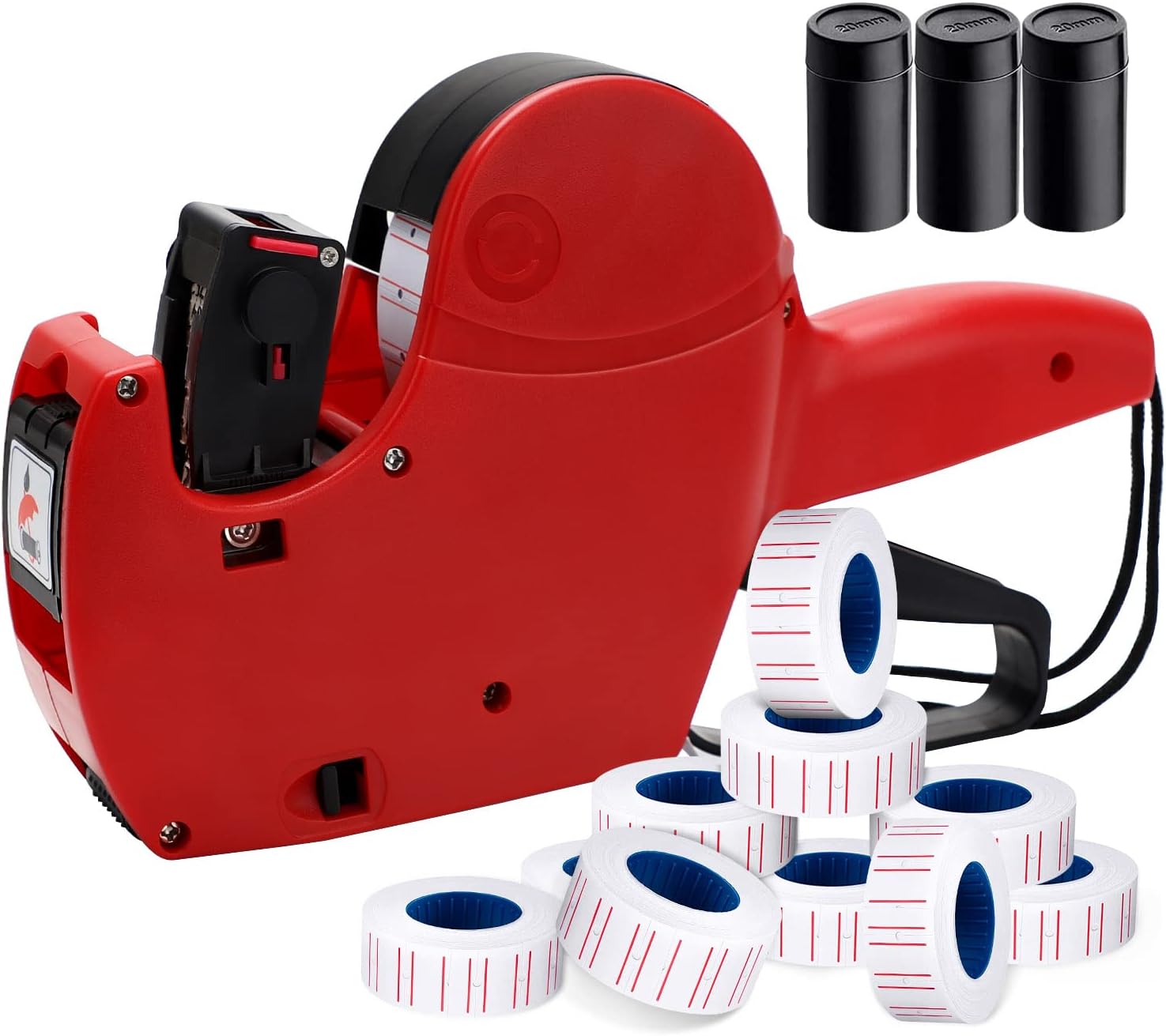 MX-5500 8 Digits Price tag Gun with 5000 Sticker Labels and 3 Ink ...