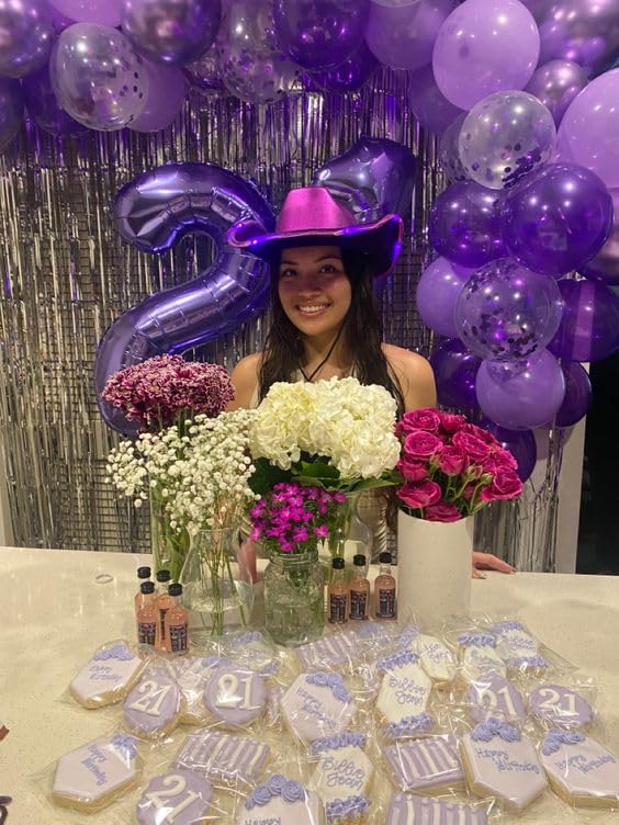 Snapklik.com : 60 Balloon Number, Purple Number 60th Birthday Balloons ...