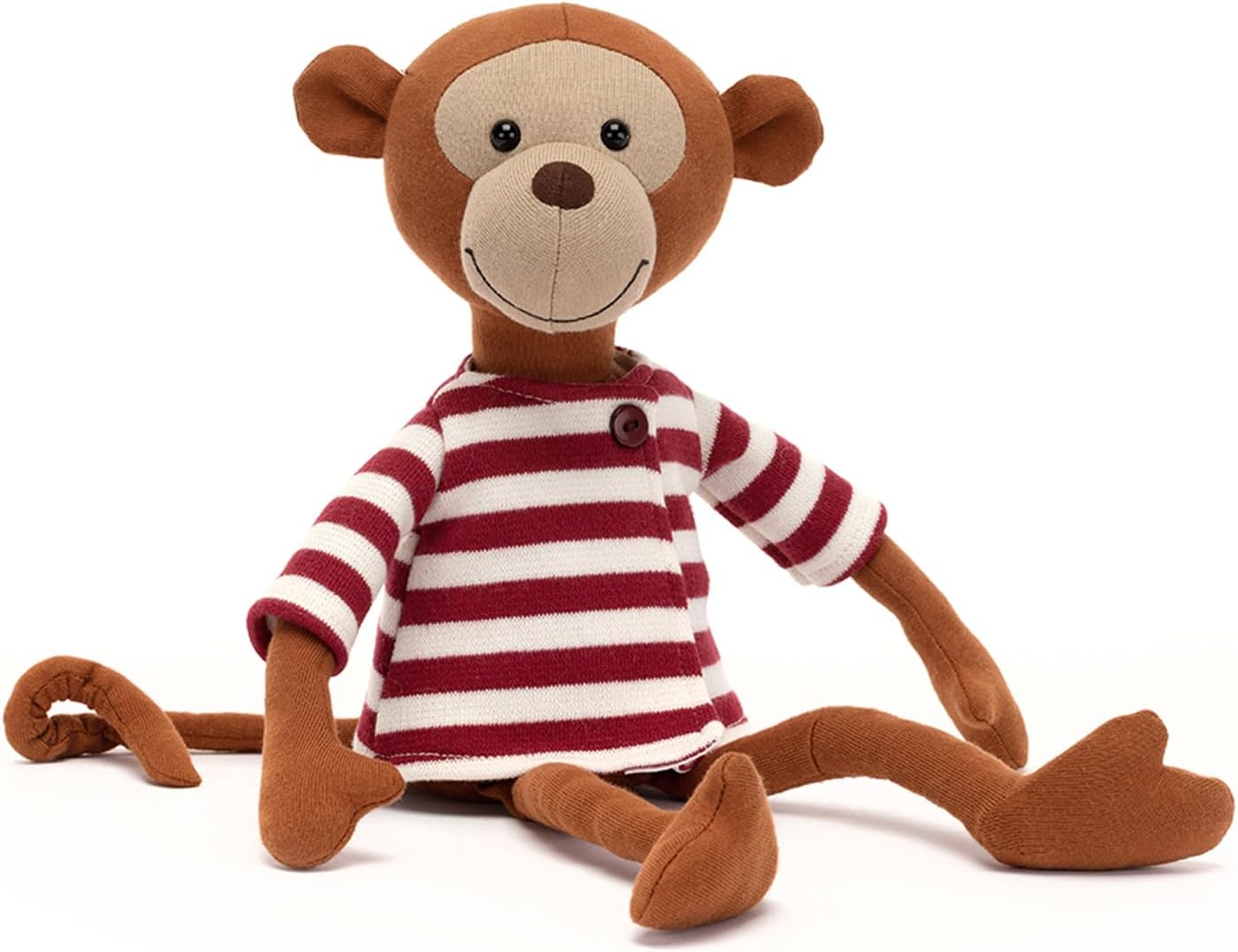 Amazon.com: Jellycat Madison Monkey Stuffed Animal, 12.5 inches ...