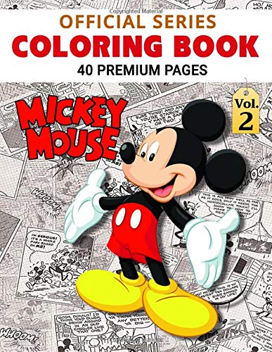 Mickey Mouse Coloring Book Vol2: Funny Coloring Book With 40 Images For ...