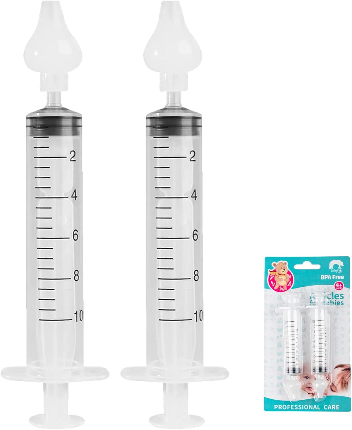 OVERJOY Mouché-Bébé Irrigateur Nasal, Manuel à 2 Seringues avec Echelle ...