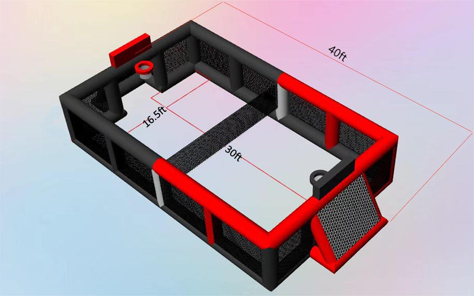 Snapklik.com : Portable Inflatable Sports Court Inflatable Soccer ...