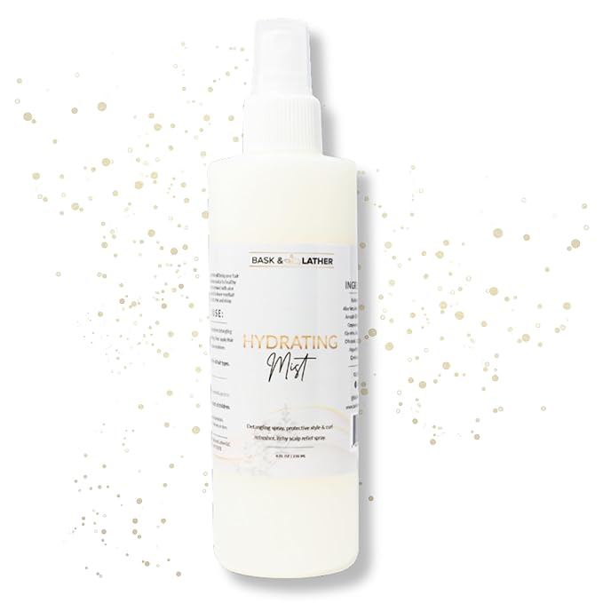 Amazon.com : BASK & LATHER Hydrating Hair Mist, Leave-In Conditioner ...